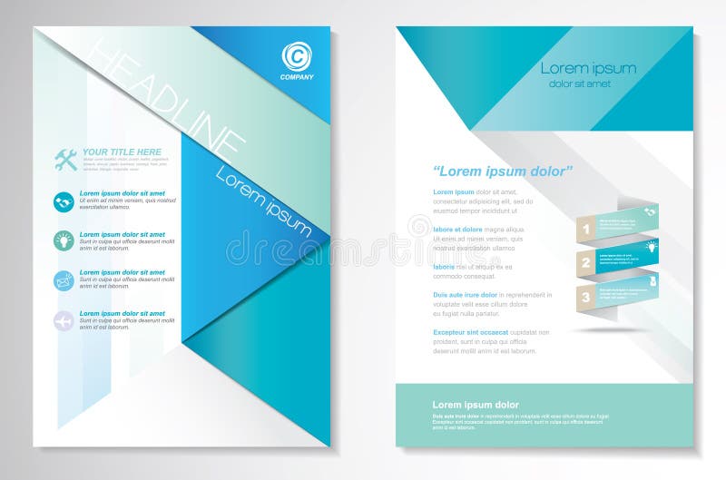 Vector Brochure Flyer Design Layout Template, Size A4, Front Page and ...