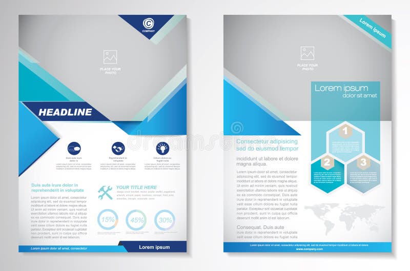 Vector Brochure Flyer Design Layout Template, Size A4, Front Page and ...