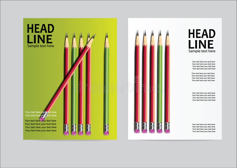 Vector Brochure Flyer Design Layout Template, Size A4, Front Page and ...