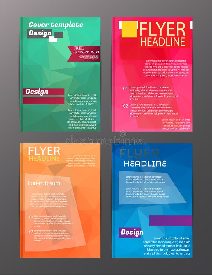 Vector Brochure Flyer Design Layout Templates. Abstract Stock Vector ...