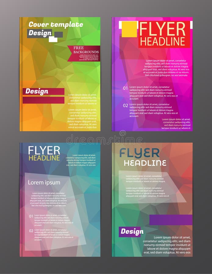 Vector Brochure Flyer Design Layout Templates. Abstract Stock Vector ...