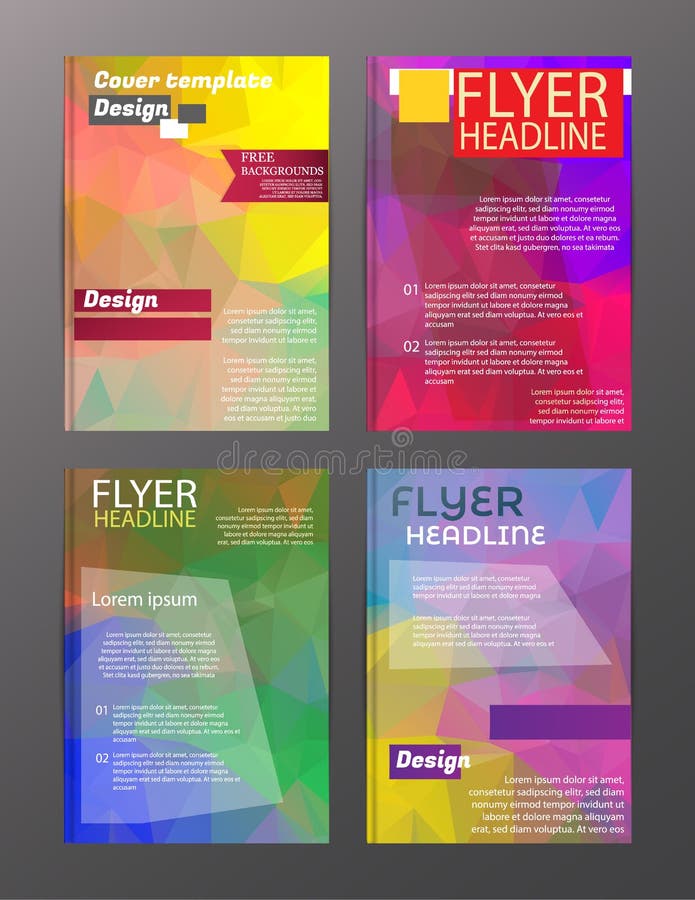Vector Brochure Flyer Design Layout Templates. Abstract Stock Vector ...