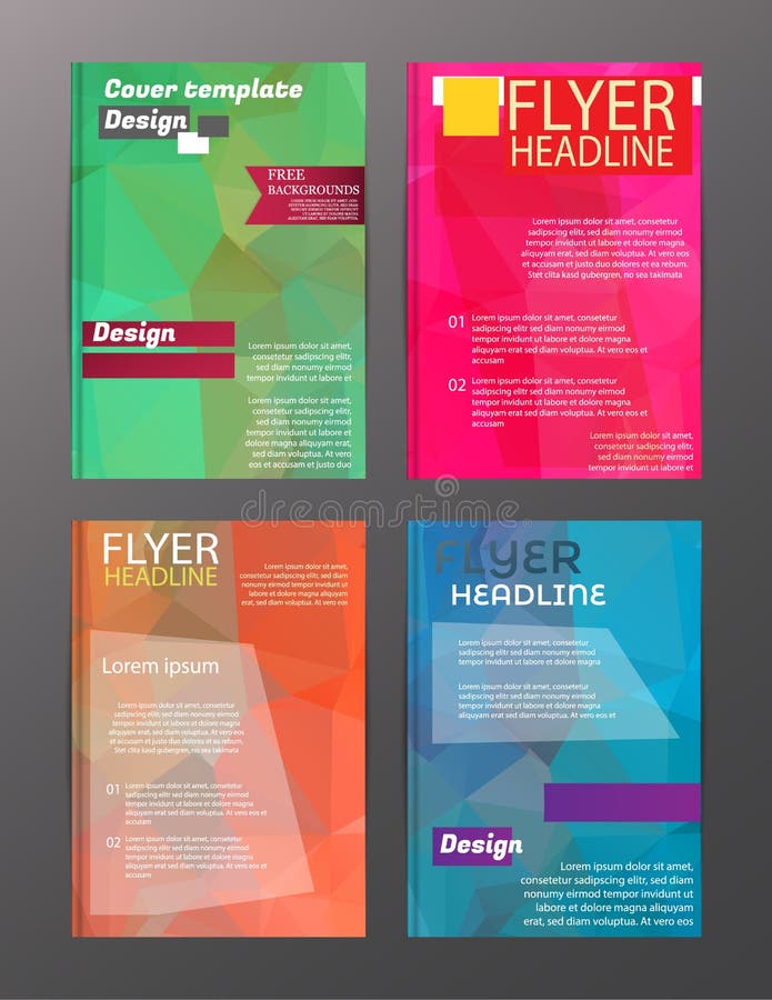 Vector Brochure Flyer Design Layout Templates. Abstract Stock Vector ...