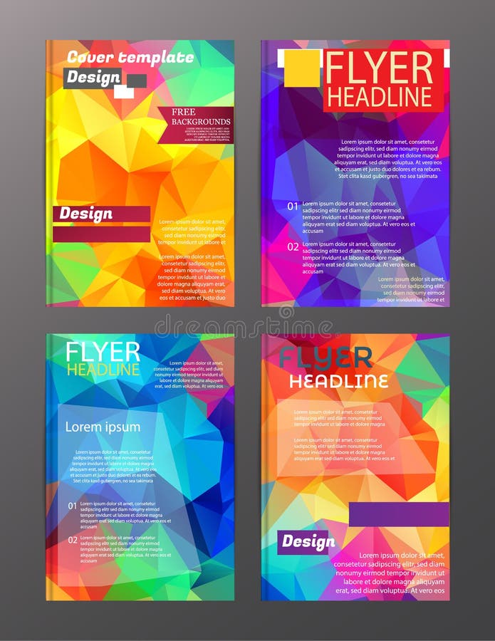 Vector Brochure Flyer Design Layout Templates. Abstract Stock Vector ...