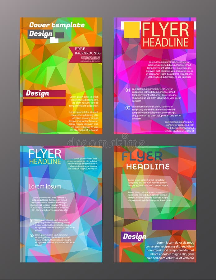 Vector Brochure Flyer Design Layout Templates. Abstract Stock Vector ...