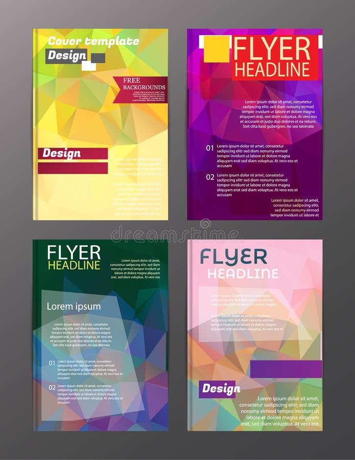 Vector Brochure Flyer Design Layout Templates. Abstract Stock Vector ...