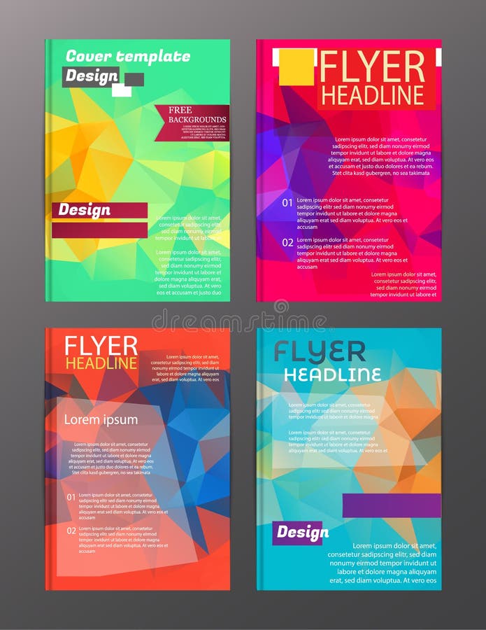 Vector Brochure Flyer Design Layout Templates. Abstract Stock Vector ...