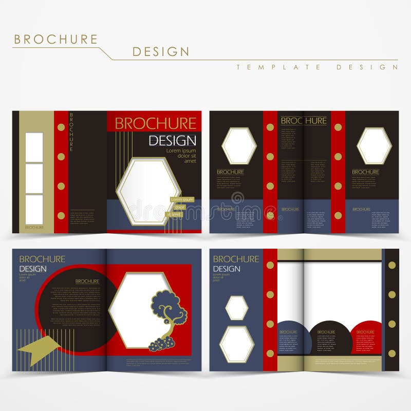 Vector Brochure Layout Design Template Stock Vector - Illustration of ...
