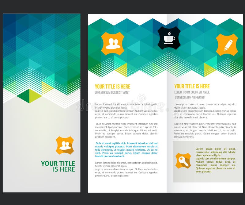 Vector Brochure Layout Design Stock Vector - Illustration of file ...