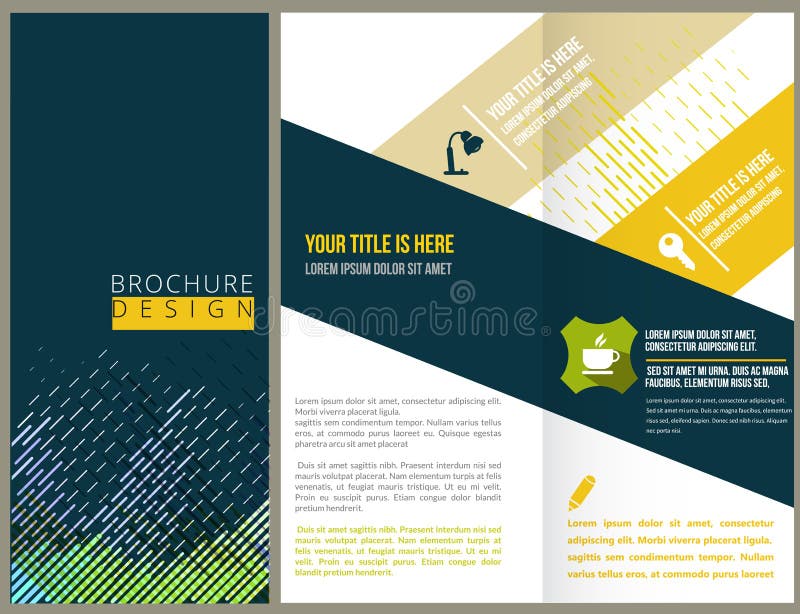 Vector Brochure Layout Design Stock Vector - Illustration of global ...