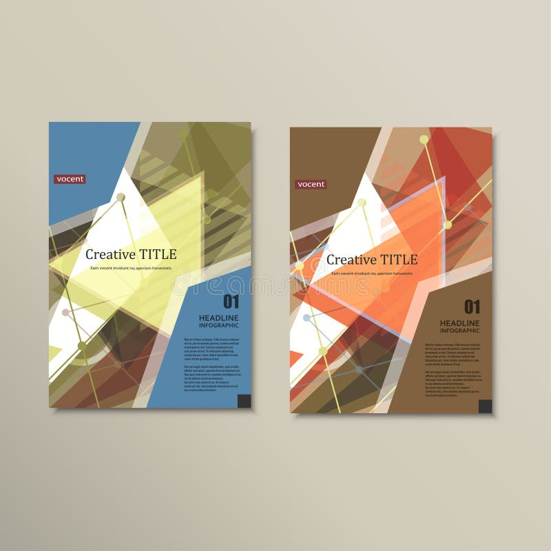 Vector Brochure Layout Design Template Stock Vector - Illustration of ...