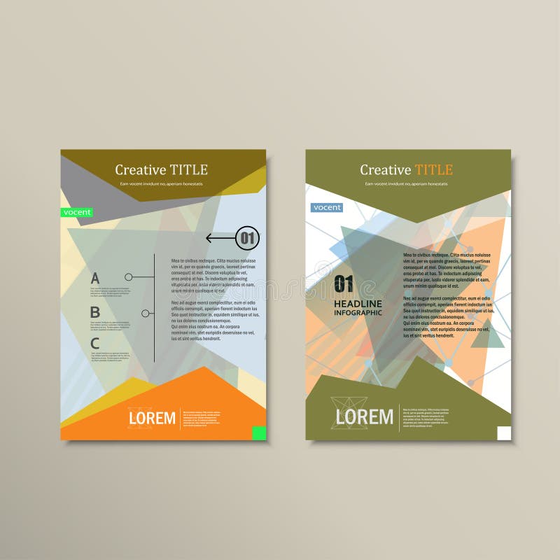 Vector Brochure Layout Design Template Stock Vector - Illustration of ...