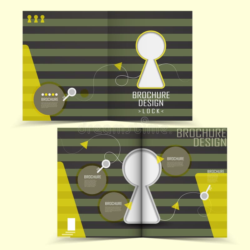 Vector Brochure Layout Design Template Stock Vector - Illustration of ...