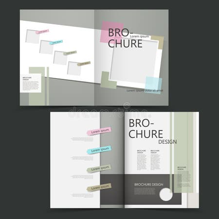 Vector Brochure Layout Design Template Stock Vector - Illustration of ...