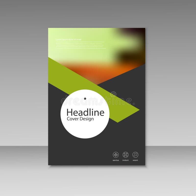 Vector Brochure Magazine. Cover Design and Poster Template Stock Vector ...