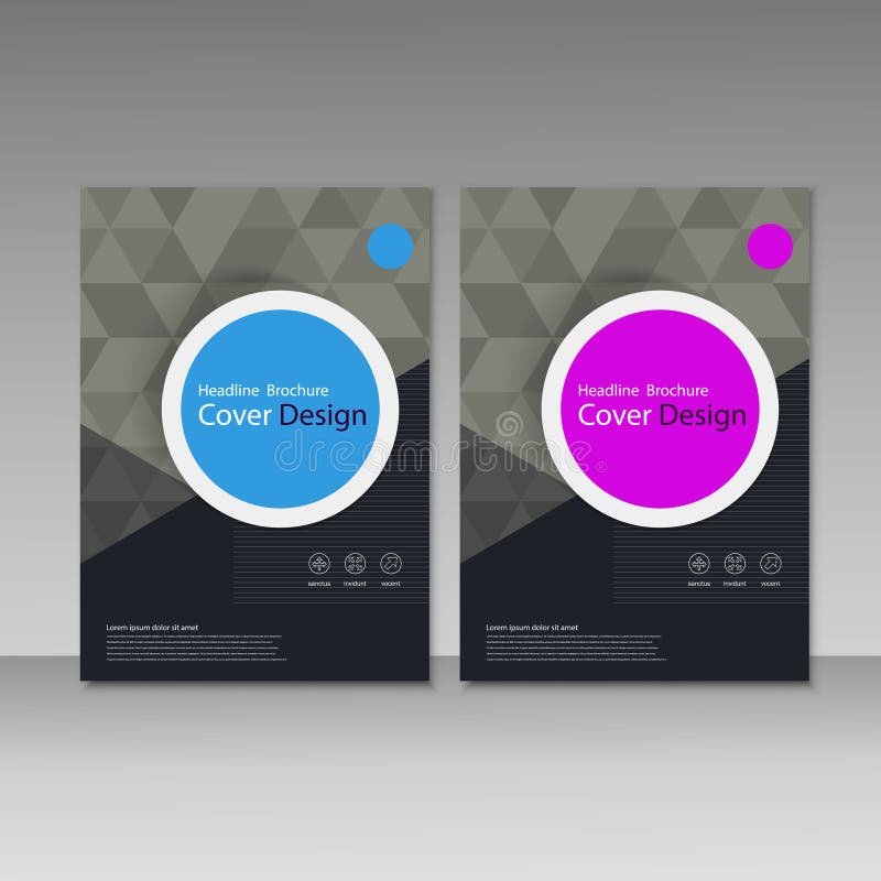 Vector Brochure Magazine. Cover Design and Poster Template Stock Vector ...