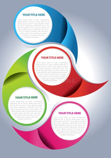 Vector Brochure Page Design Concept Stock Vector - Illustration of ...