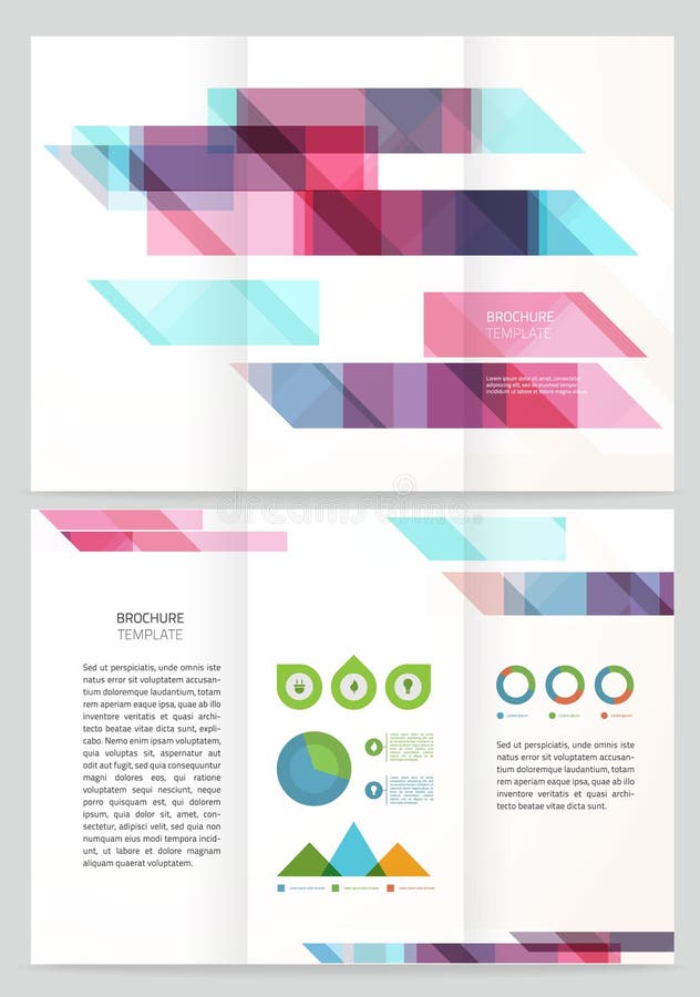Vector Brochure Template Design Stock Vector - Illustration of page ...