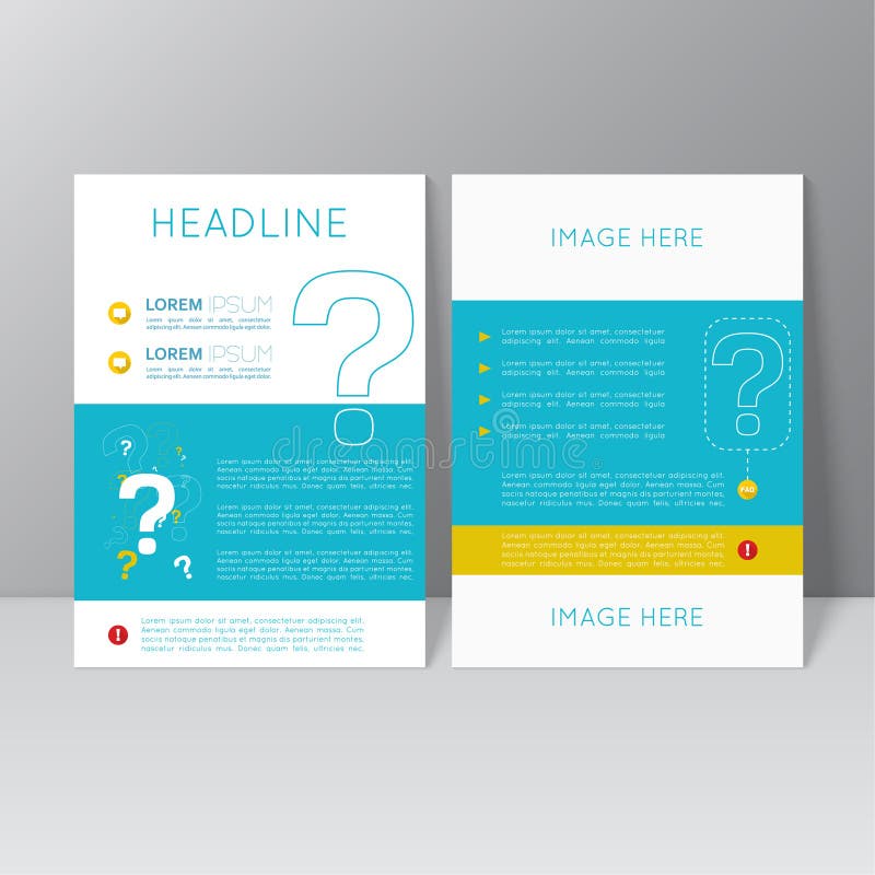 Vector Brochure Template Design Stock Vector - Illustration of layout ...