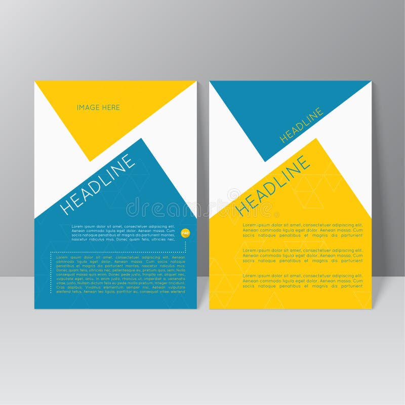 Vector Brochure Template Design Stock Vector - Illustration of cover ...