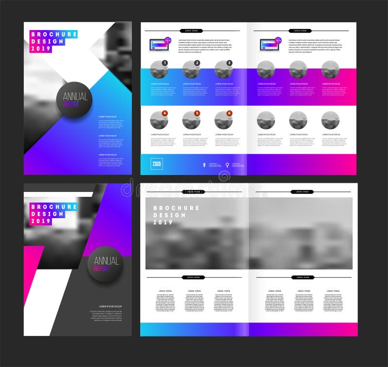 Vector brochure template stock vector. Illustration of business - 126665267