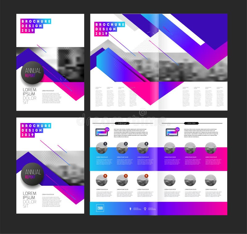 Vector brochure template stock vector. Illustration of infographic ...