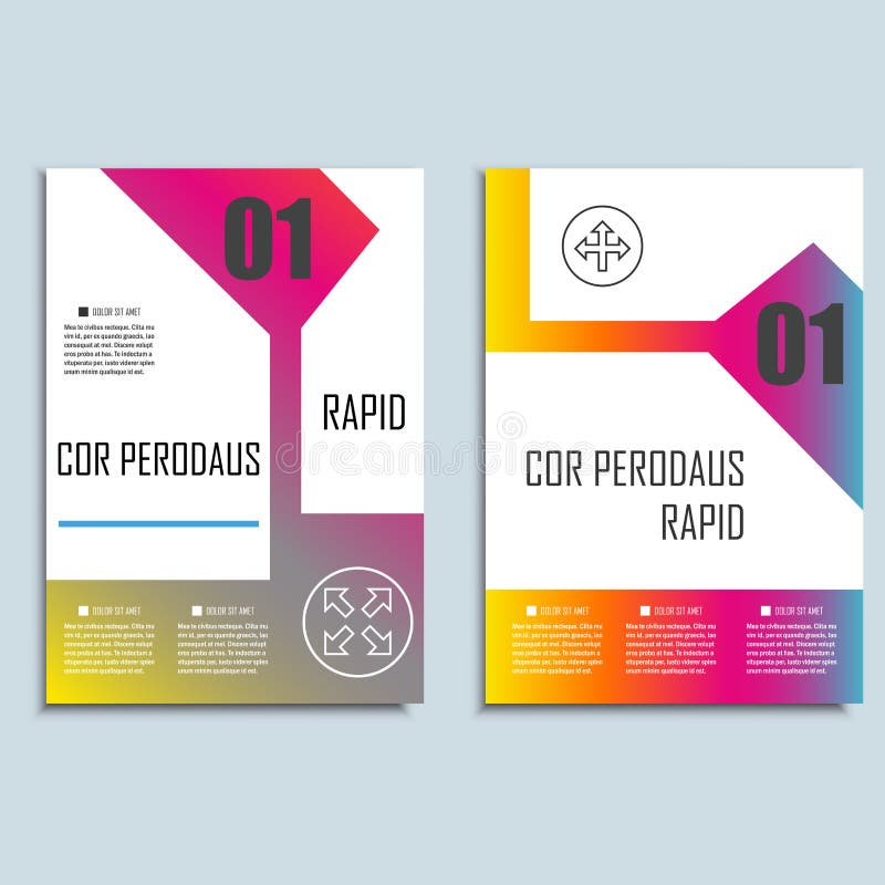 Vector Brochures Template for Presentations, Covers, Books and Business ...