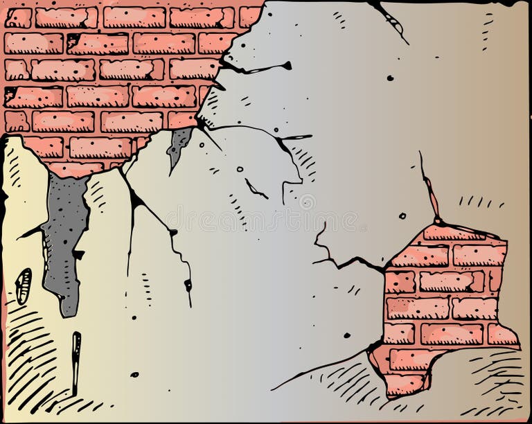 Broken Brick Wall Stock Illustrations – 12,250 Broken Brick Wall Stock ...