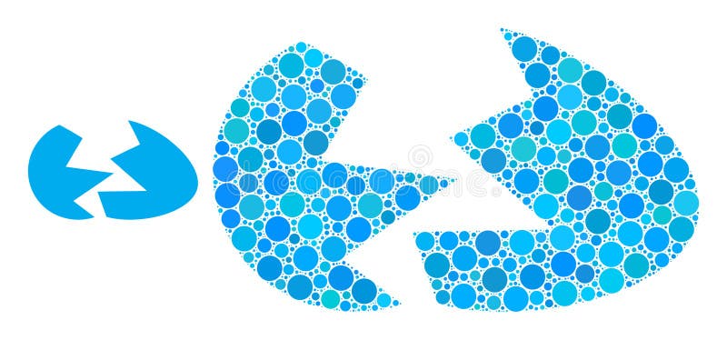 Vector Broken Egg Shell Mosaic of Dots Stock Vector - Illustration of ...