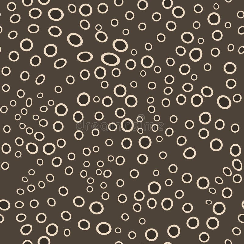 Brown Circles Inscribed in Each Other. Randomly Scattered Dots Seamless ...