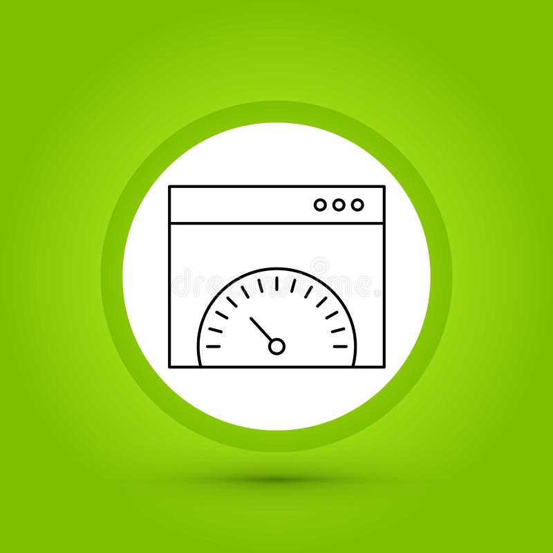 Vector Browser Speed Icon in Creative Design with Elements for M Stock ...