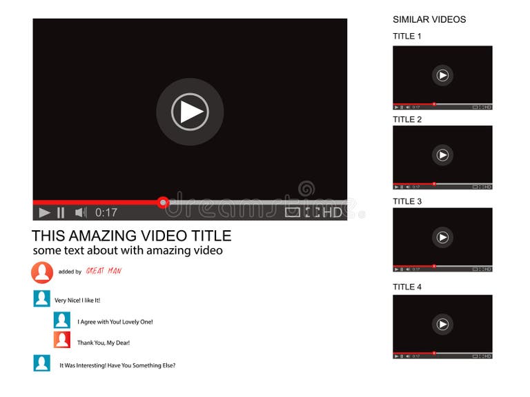 Video Player Web Vector Stock Illustrations – 50,804 Video Player Web ...