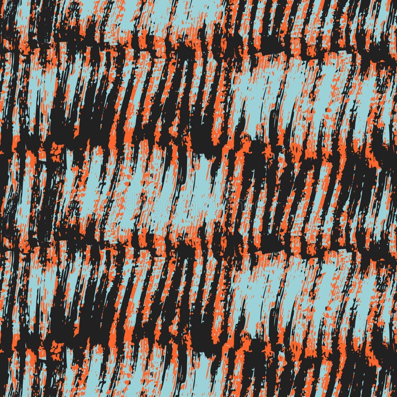 Vector Brush Grunge Scribble Strokes Seamless Pattern. Stock Illustration - Illustration of ...