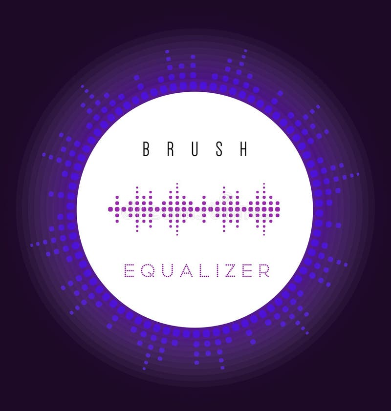 Vector Brush Like Digital Fire Equalizer Stock Vector - Illustration of ...