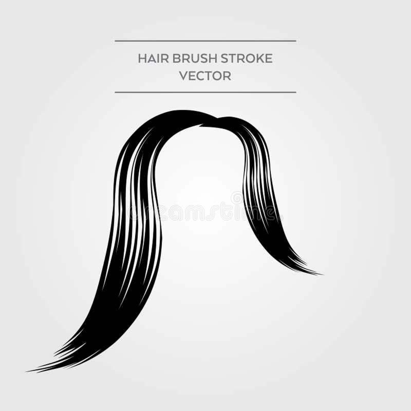 Line hair brush vector stock illustration. Illustration of clean ...