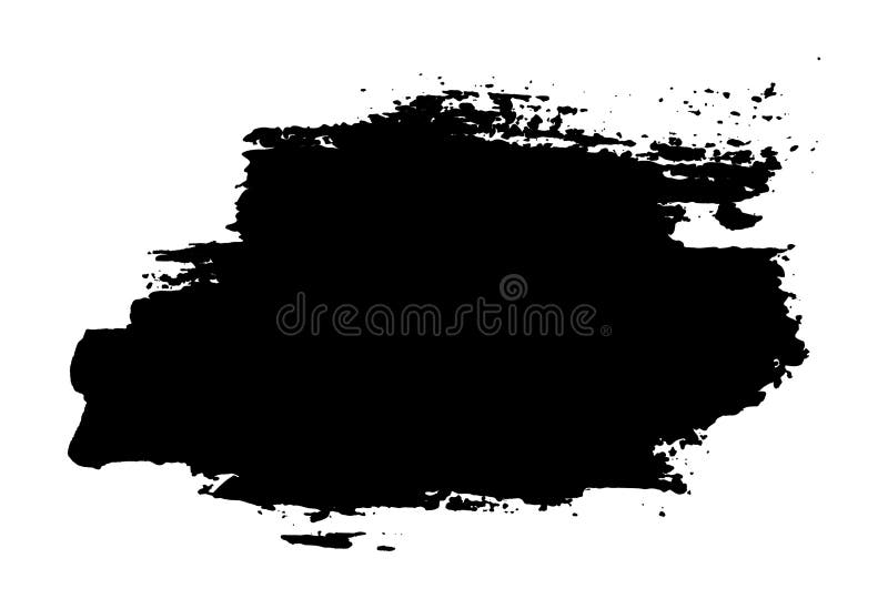 Vector Brushstroke. Text Frame and Grunge Patch. Highly Detailed ...