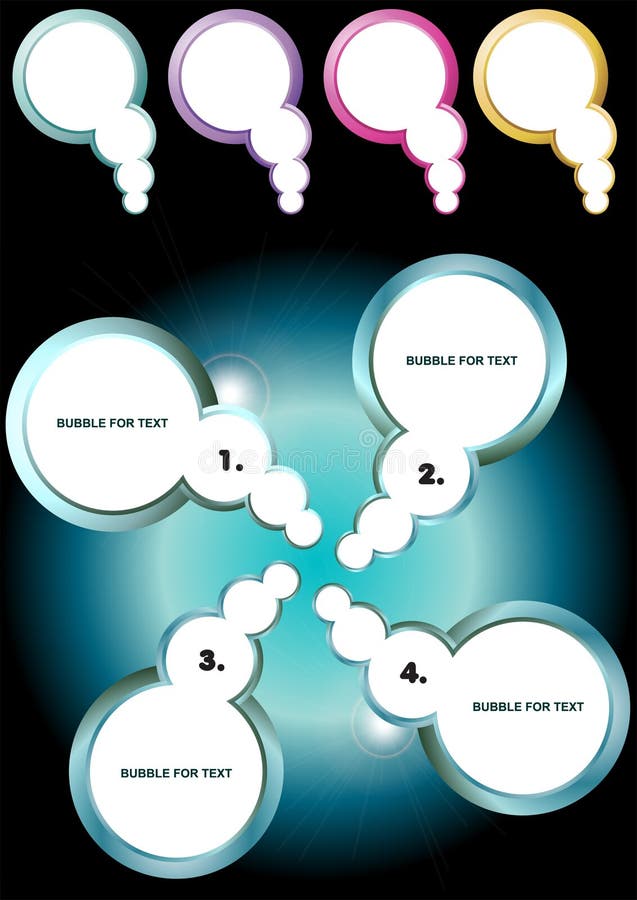 Vector Bubble Background for Text Stock Vector - Illustration of label ...