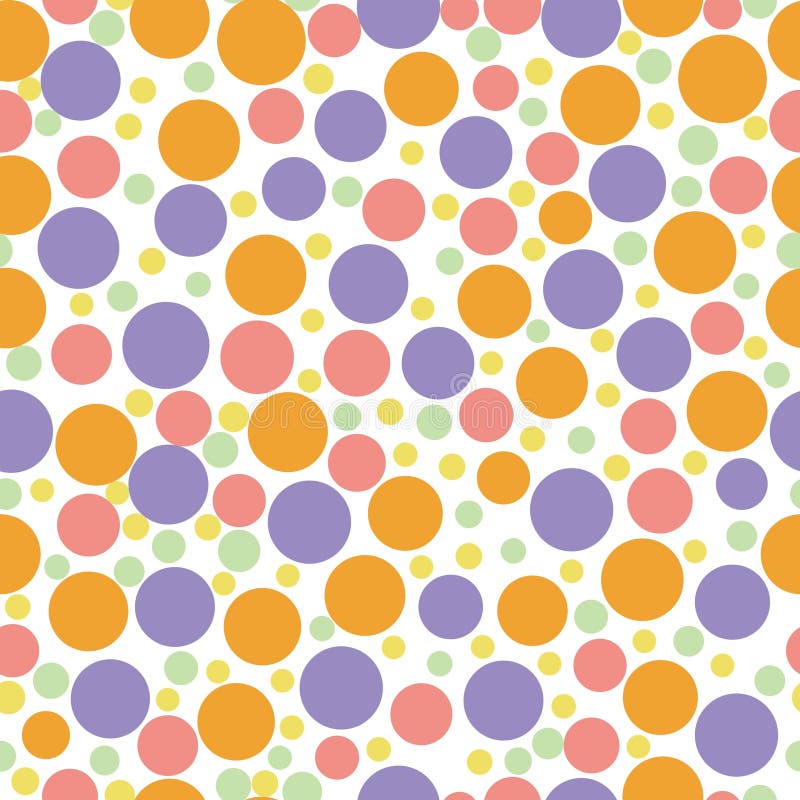 Vector Bubble Circle Pattern Design for Garment Stock Illustration ...