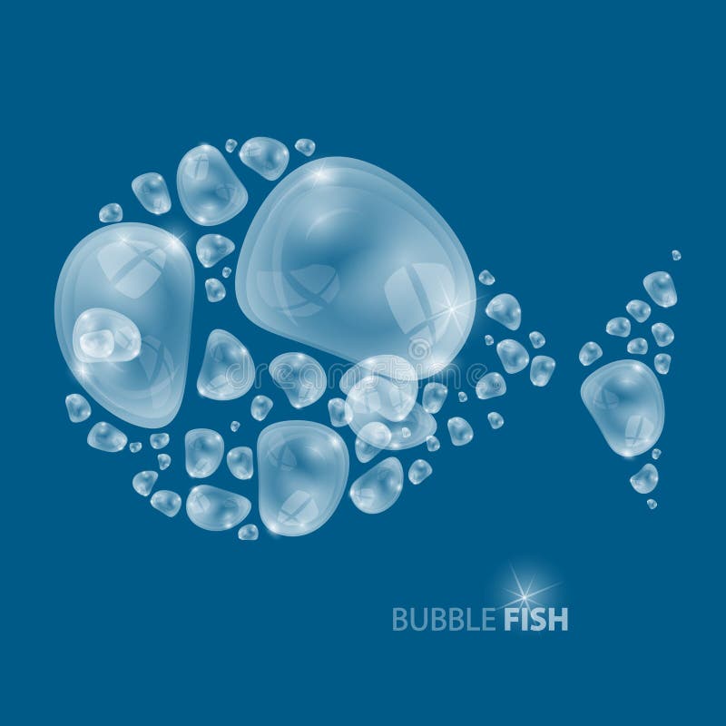 Bubble Fish stock vector. Illustration of bubbles, animal - 44726189