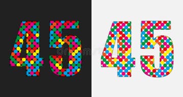 Numeral 45 Stock Illustrations – 136 Numeral 45 Stock Illustrations ...