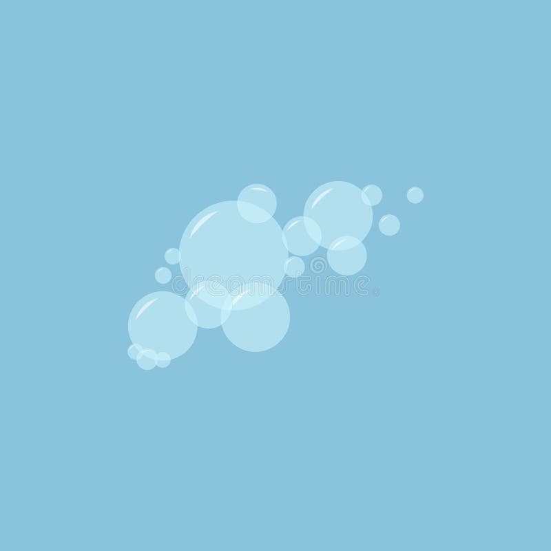 Vector Bubbles Icon on White Backround Eps 10 Stock Illustration ...