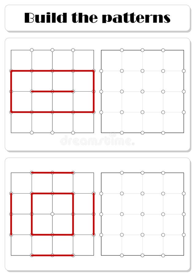Vector Build the Correct Patterns Stock Vector - Illustration of ...