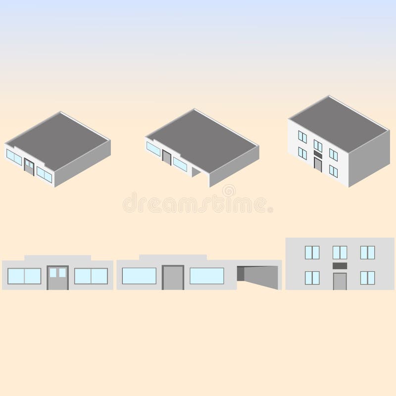 Vector building set stock vector. Illustration of frame - 72010496