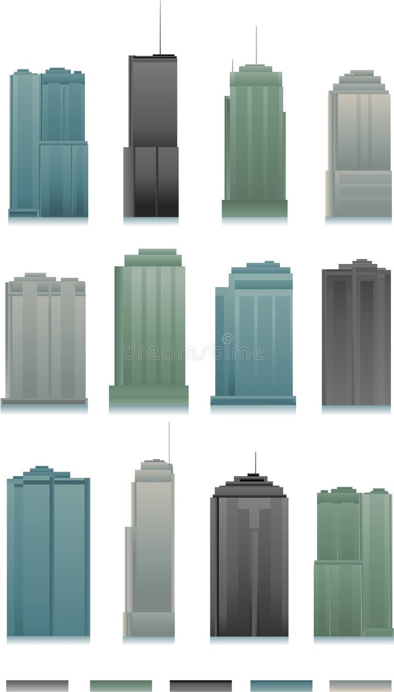 Gray Color Buildings Stock Illustrations – 2,850 Gray Color Buildings ...