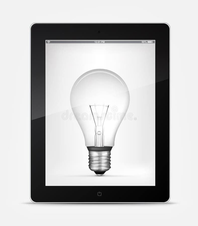 Vector Bulb stock vector. Illustration of isolated, knowledge - 23717744