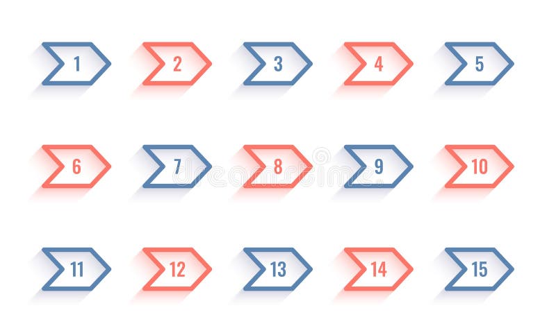 Vector Bullet Point Numbers Background Stock Illustration ...