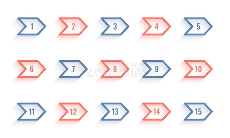 Vector Bullet Point Numbers Background Stock Illustration ...