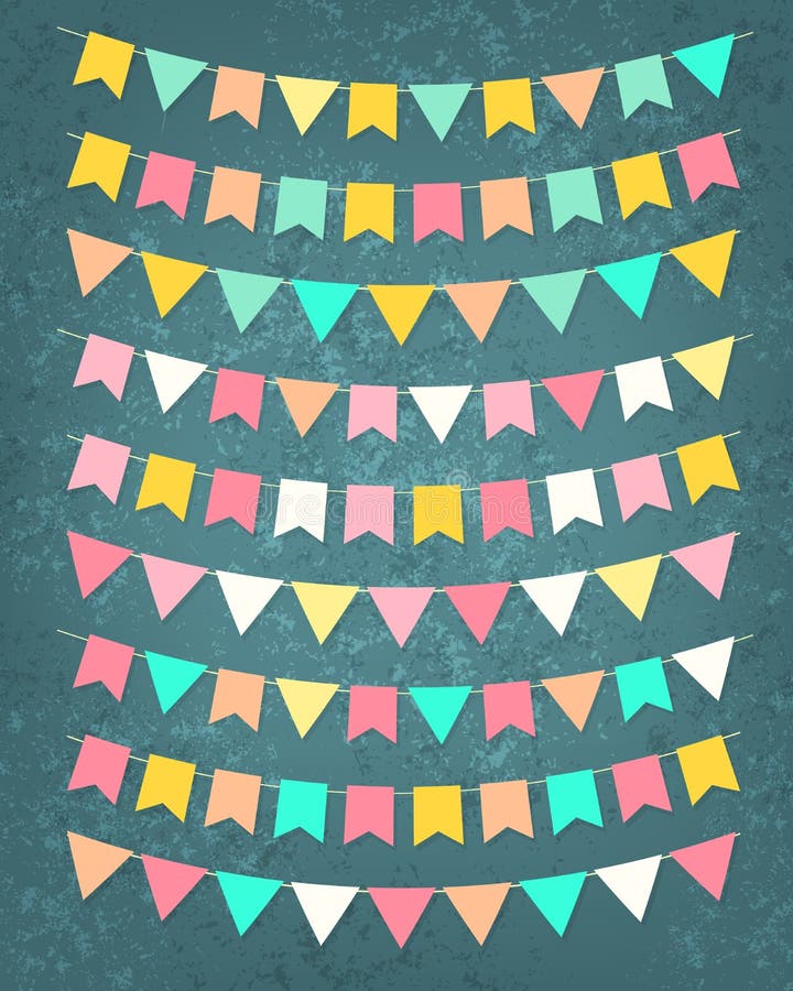 Party Flags Celebrate Bright Abstract Background Stock Vector ...