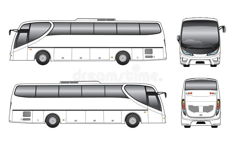 Vector bus stock illustration. Illustration of delivery - 61690952