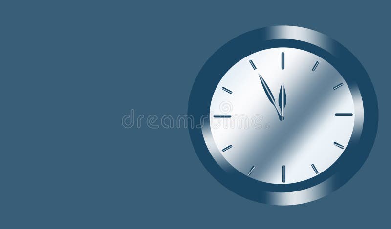 Vector Business Background Template Banner Blue Clock on a Blue ...